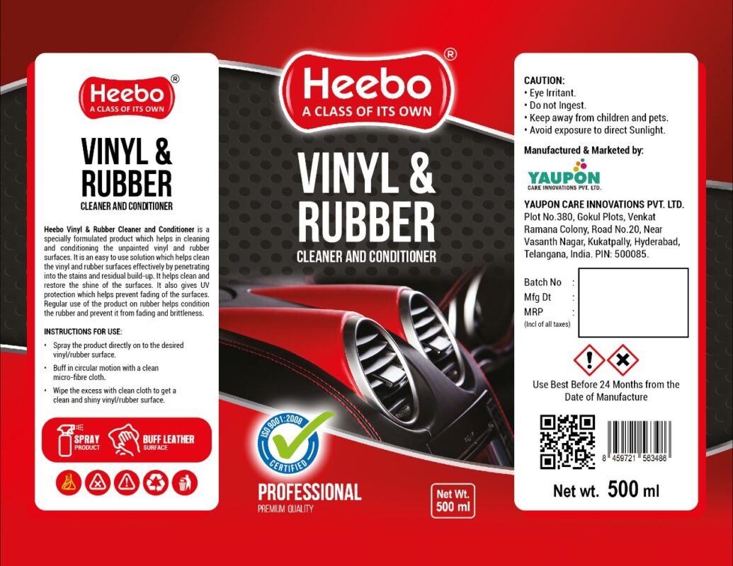 Heebo Vinyl & Rubber Cleaner & Conditioner Spray - Heebo