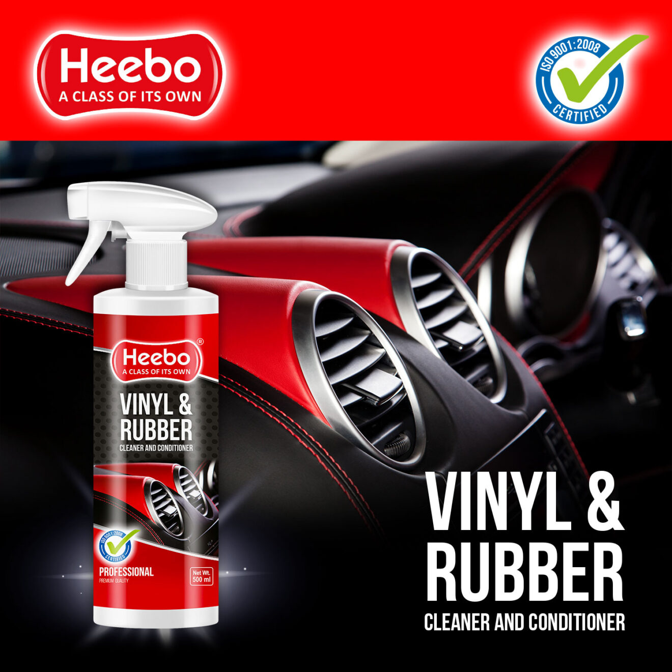 Heebo Vinyl & Rubber Cleaner & Conditioner Spray - Heebo